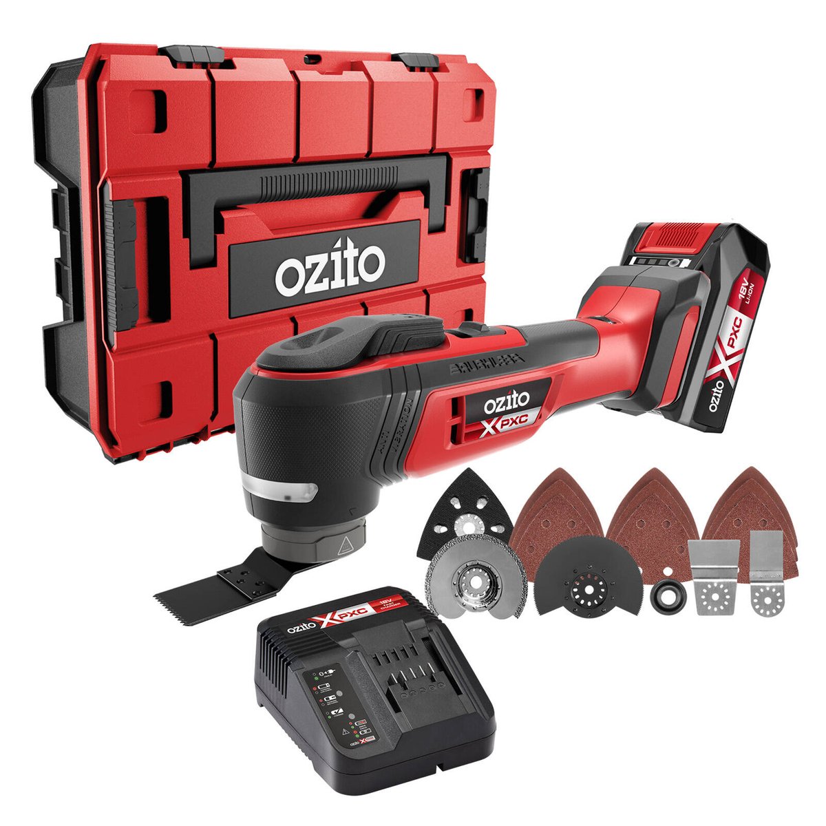 Ozito PXC Multi Function Tool Kit PXBMFTK-250E - Bunnings Australia
