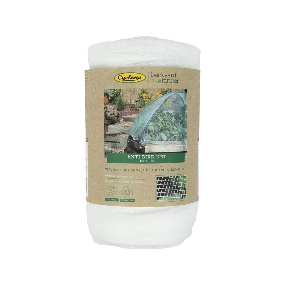 Backyard Farmer 4 x 10m x 5mm Anti Bird Net - Bunnings Australia