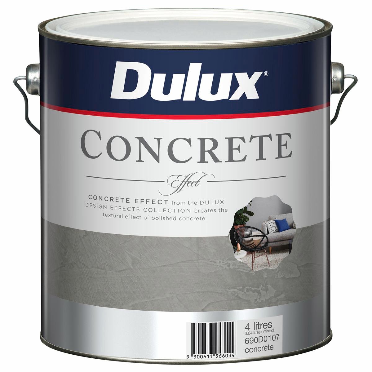 Dulux Design Concrete Effect Paint - 4L - Bunnings New Zealand