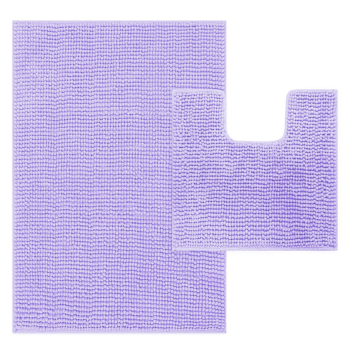 LINENOVA 2 Pcs Bathroom Mat + Toilet Root Mat Set - Lavender - Bunnings ...