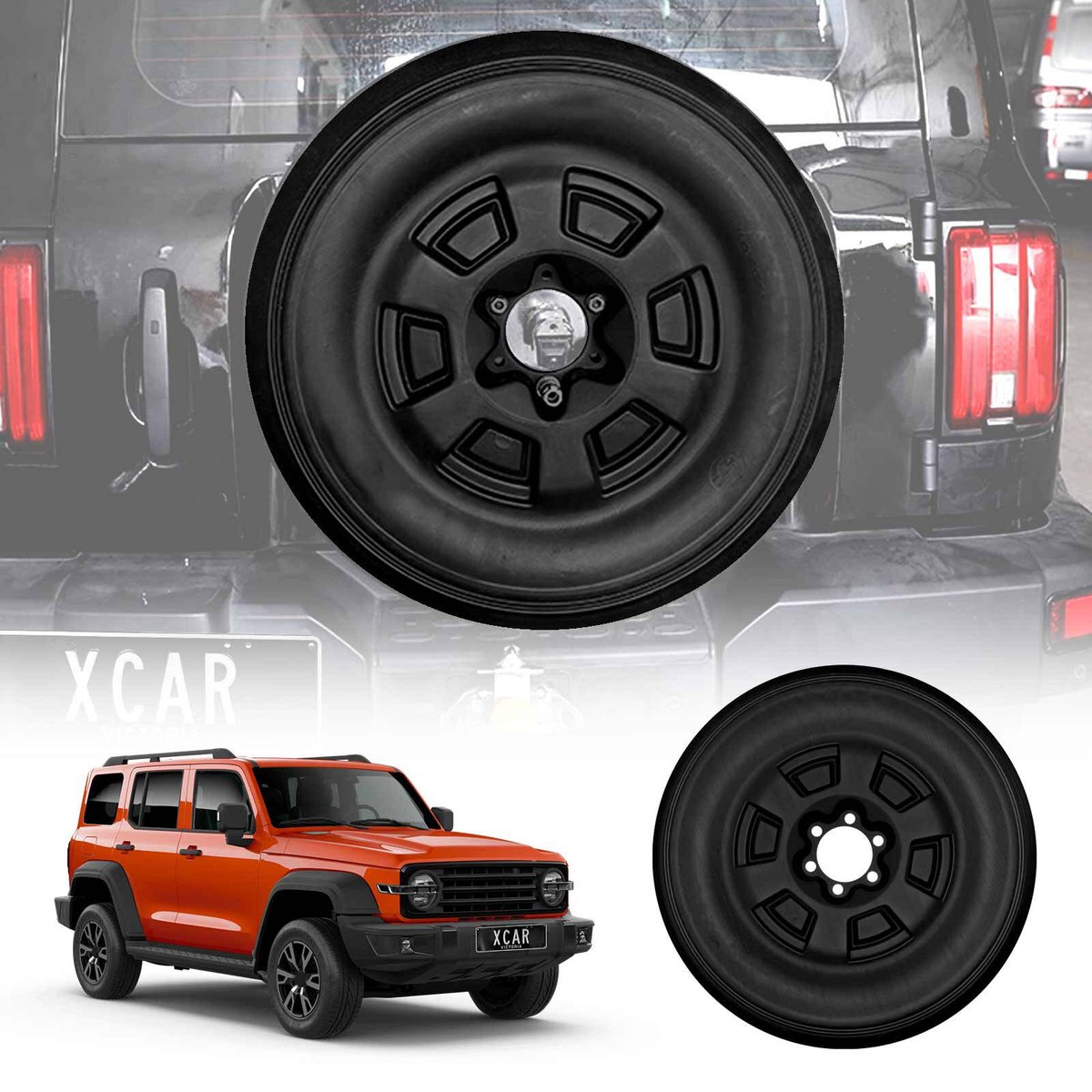 Fake Spare Tyre for GWM Tank 300 Tank300 2023-Onwards Off-Road Look ...