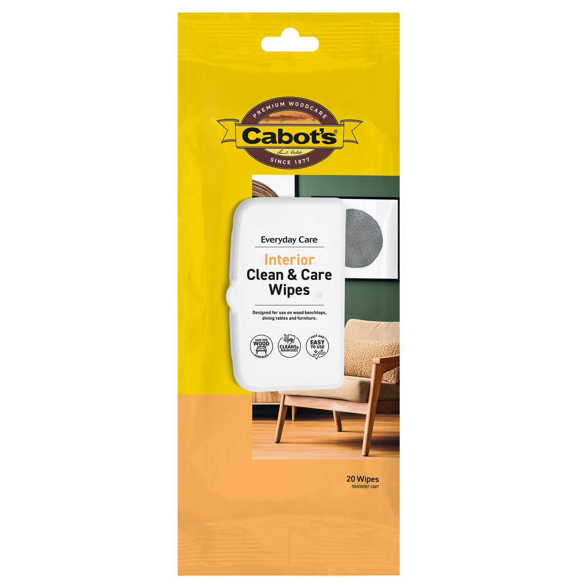 Cabot's 20pc Interior Clean & Care Wipes - Bunnings Australia