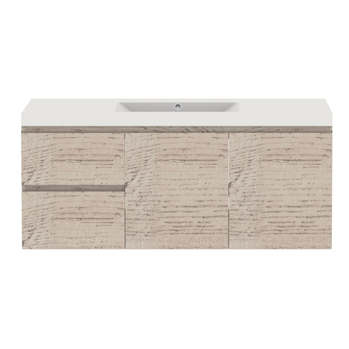 Forme 1200mm Light Ash Mont Albert Wall Hung Vanity With Polymarble Top ...