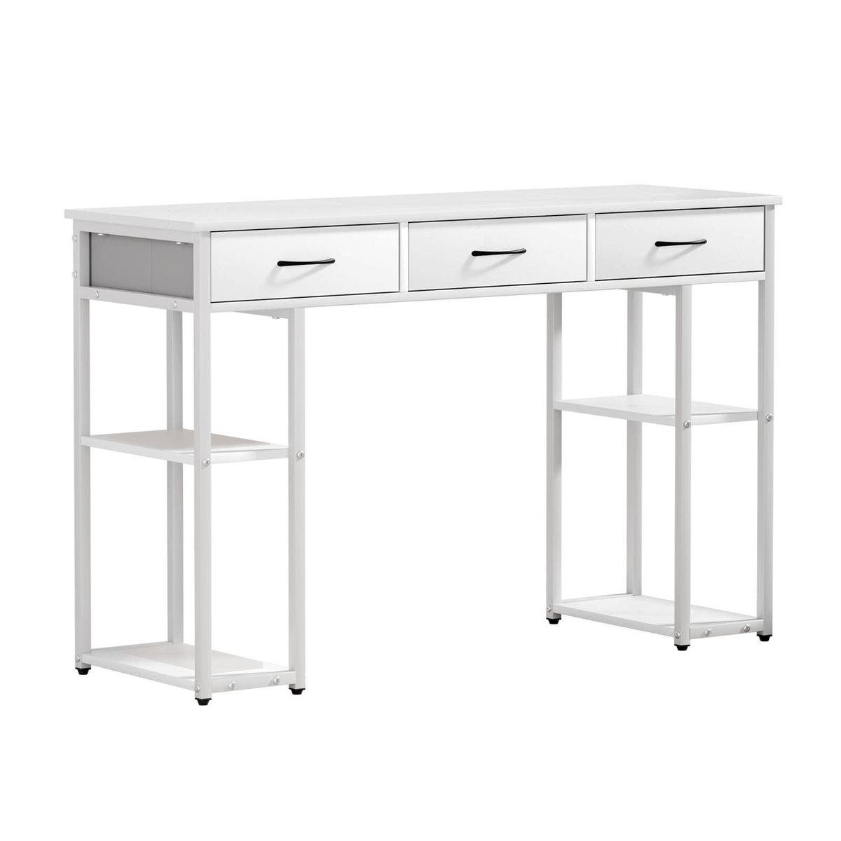 Artiss Computer Desk Drawer Shelves Study Table 120CM White - Bunnings ...