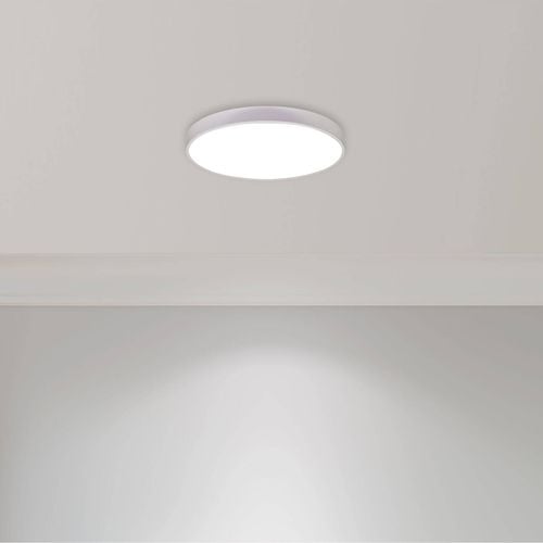 Oriel Lighting Orbis Tricolour LED Ceiling Light White 50cm - Bunnings ...