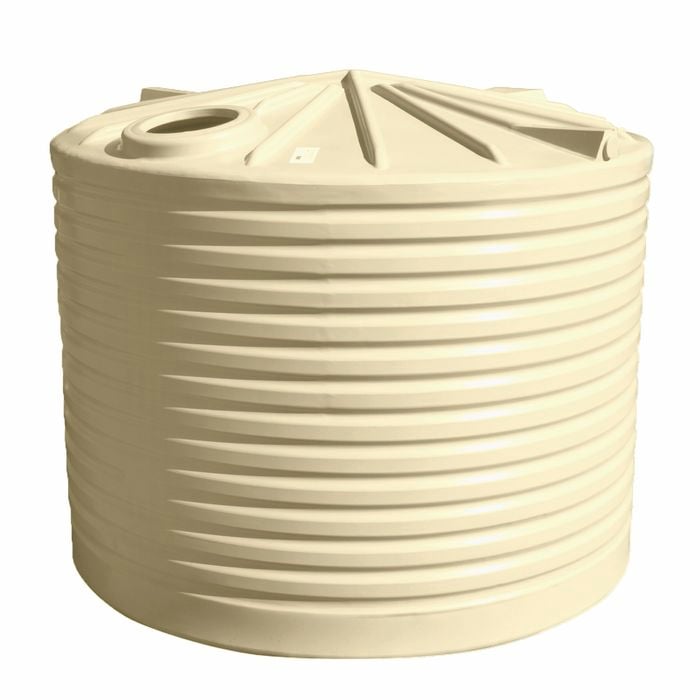 Clark Tanks 10000L Round Poly Water Tank - Smooth Cream - Bunnings ...