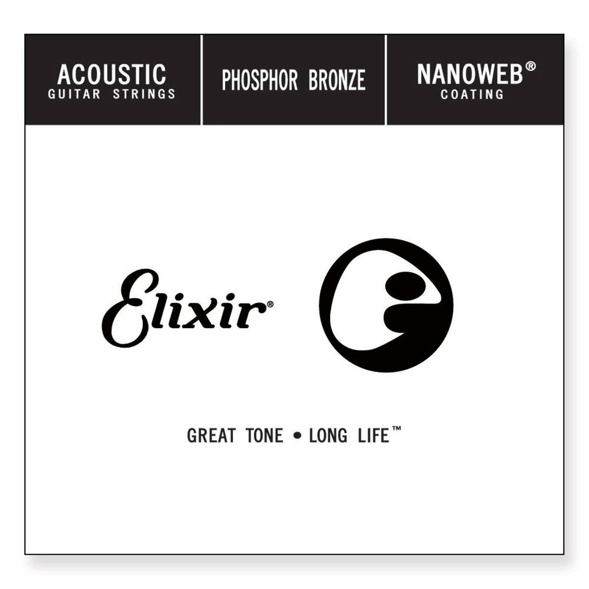 Elixir #14152 Acoustic Nanoweb Phosphor Bronze 0.052 Single String - Bunnings Australia