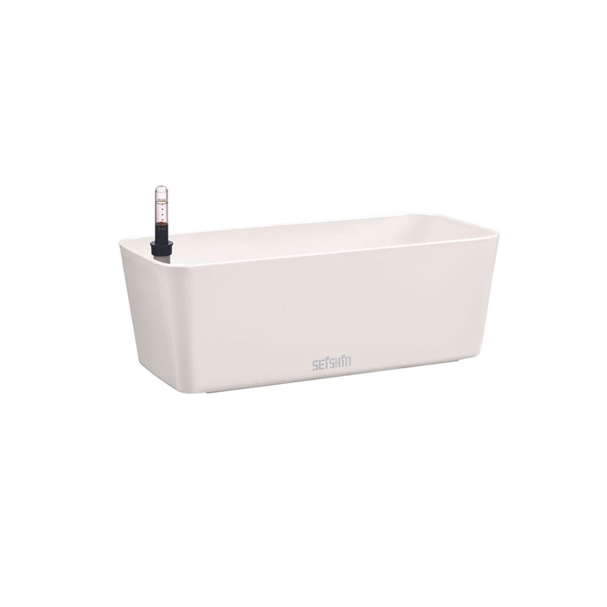 Moda 28cm White Self Watering Plastic Trough Pot - Bunnings New Zealand