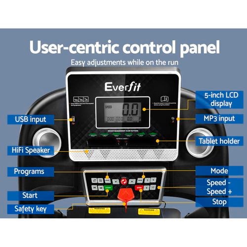 Everfit Treadmill Electric Home Gym Fitness Exercise Machine Hydraulic ...