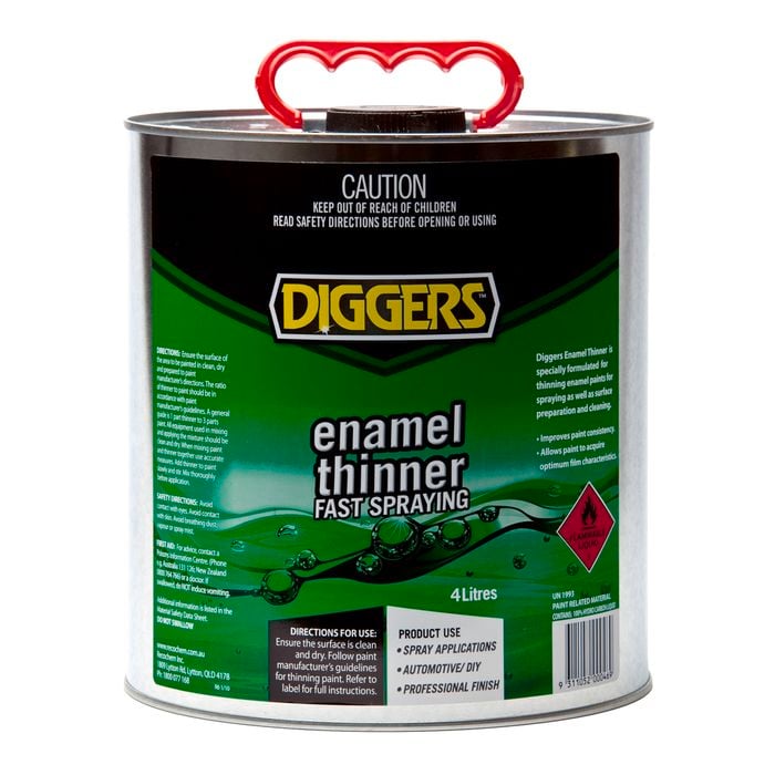 DIGGERS 4L Enamel Thinner - Bunnings Australia
