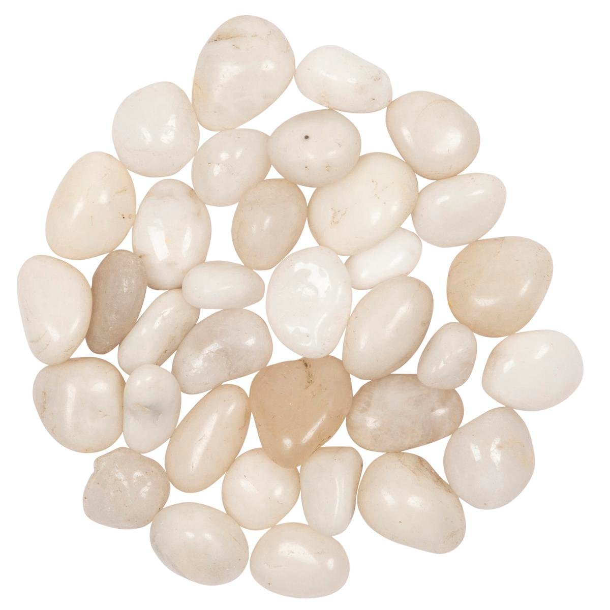 Tuscan Path 1.5kg 10 - 20mm High Polished White Pebbles - Bunnings ...