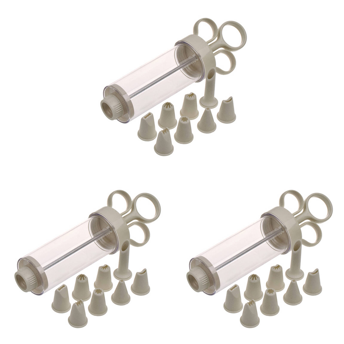 3PK Appetito Syringe Icing Set w/8 Nozzles Home Kitchen Cooking ...
