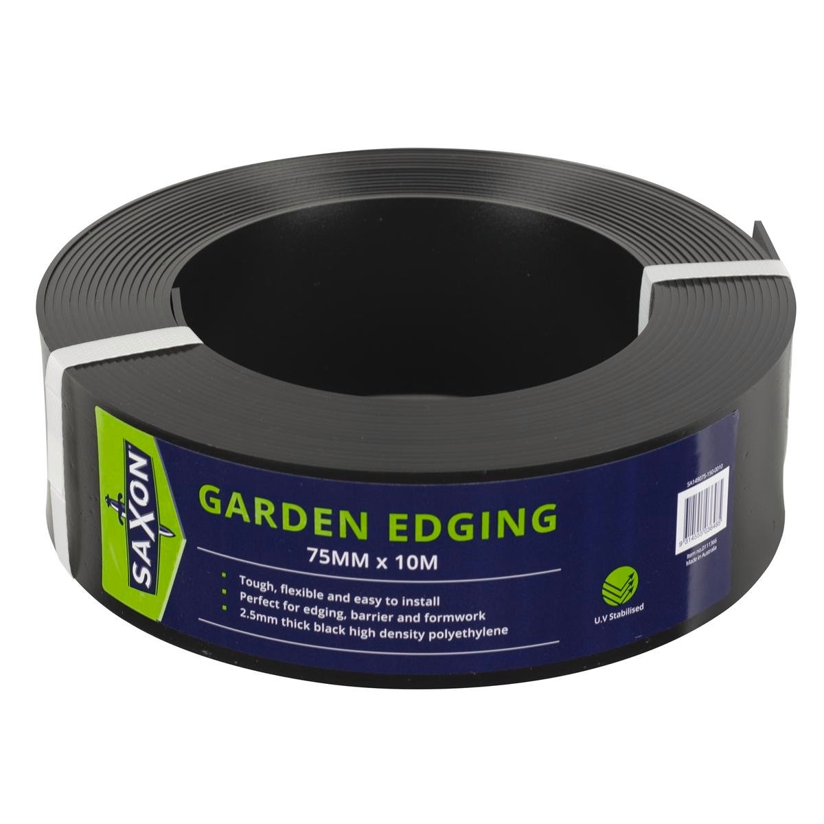 Saxon 75mm x 10m Black Garden Edge 10m Bunnings Australia