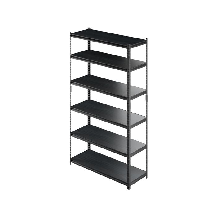 Craftright Black And Grey Oak 6 Tier Reversible Shelf Storage Unit ...