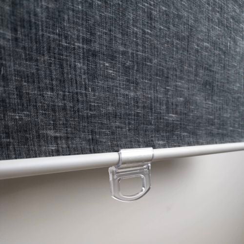 Windoware 180 x 210cm Charcoal Nova Cordless Textured Blockout Roller Blind - Bunnings Australia