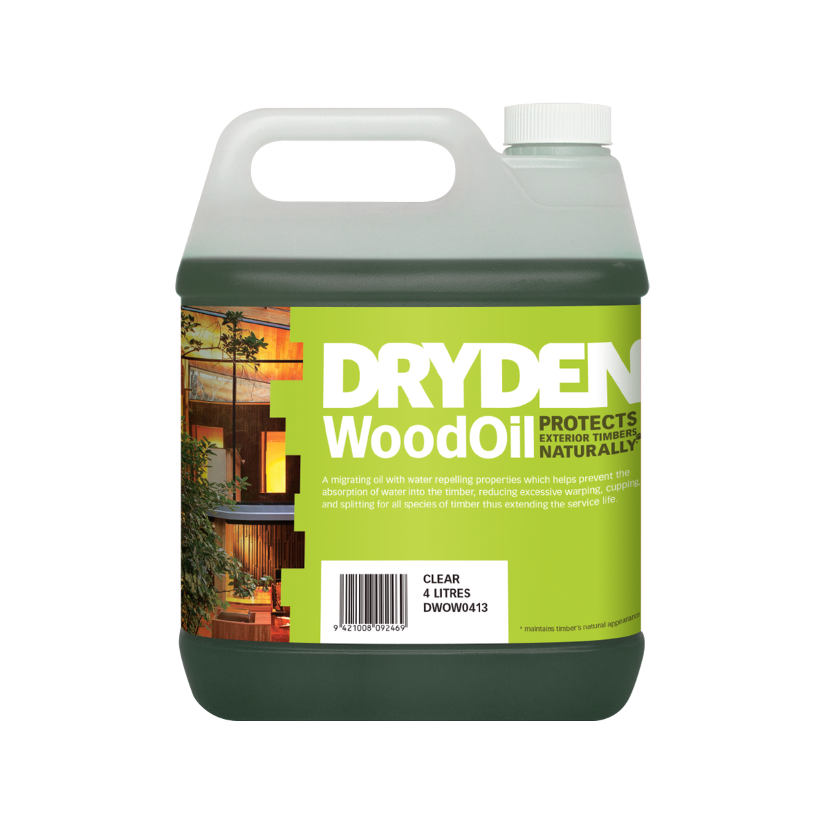 Dryden 4L Clear Base WoodOil - Bunnings New Zealand
