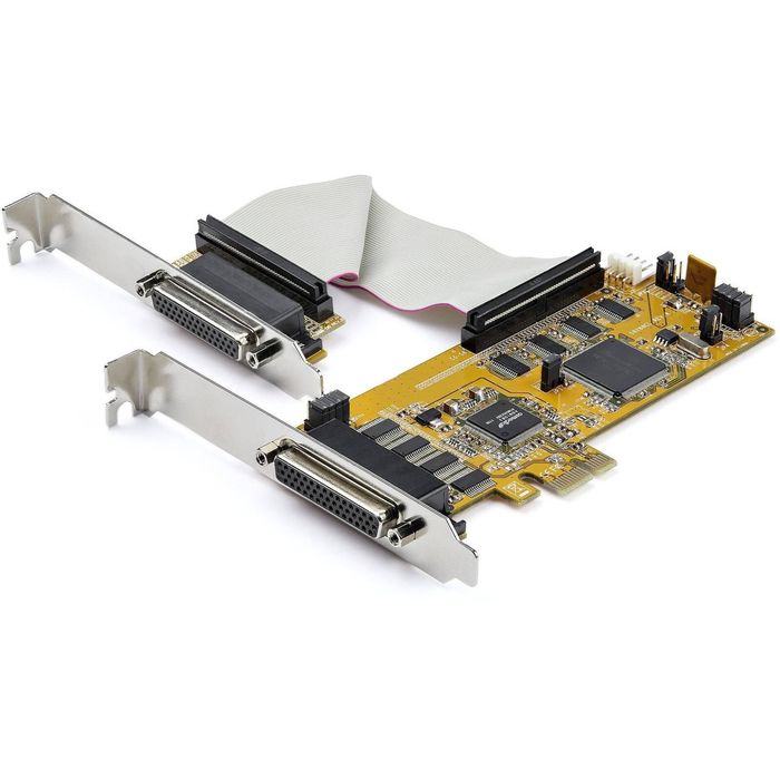 StarTech.com 8-Port PCI Express RS232 Serial Adapter Card, PCIe to DB9 Controller 16C1050 UART ...