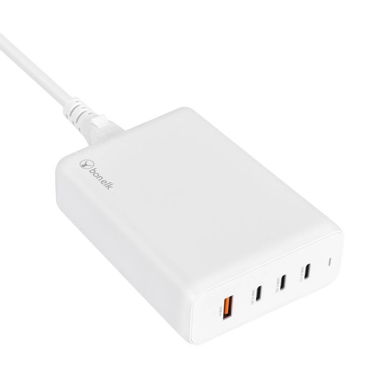 Bonelk 240W USB-C/USB-A Multi-Port Desktop Charger For Laptop - White ...