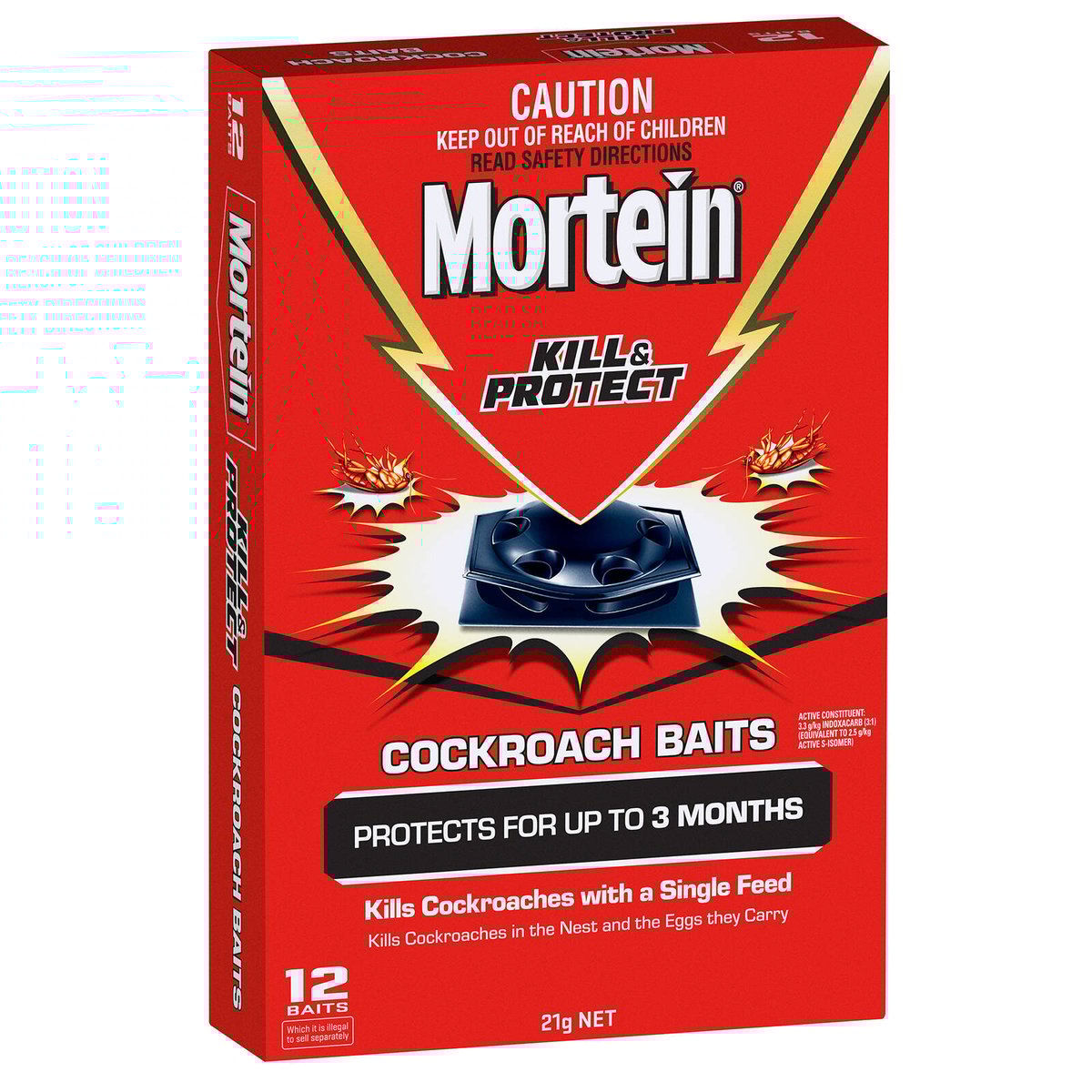 Mortein Kill And Protect Cockroach Baits - 12 Pack - Bunnings Australia