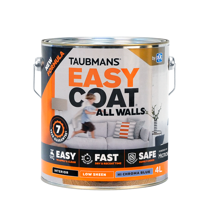 Taubmans 4L Hi-C Blue Low Sheen Easycoat All Walls Paint - Bunnings ...