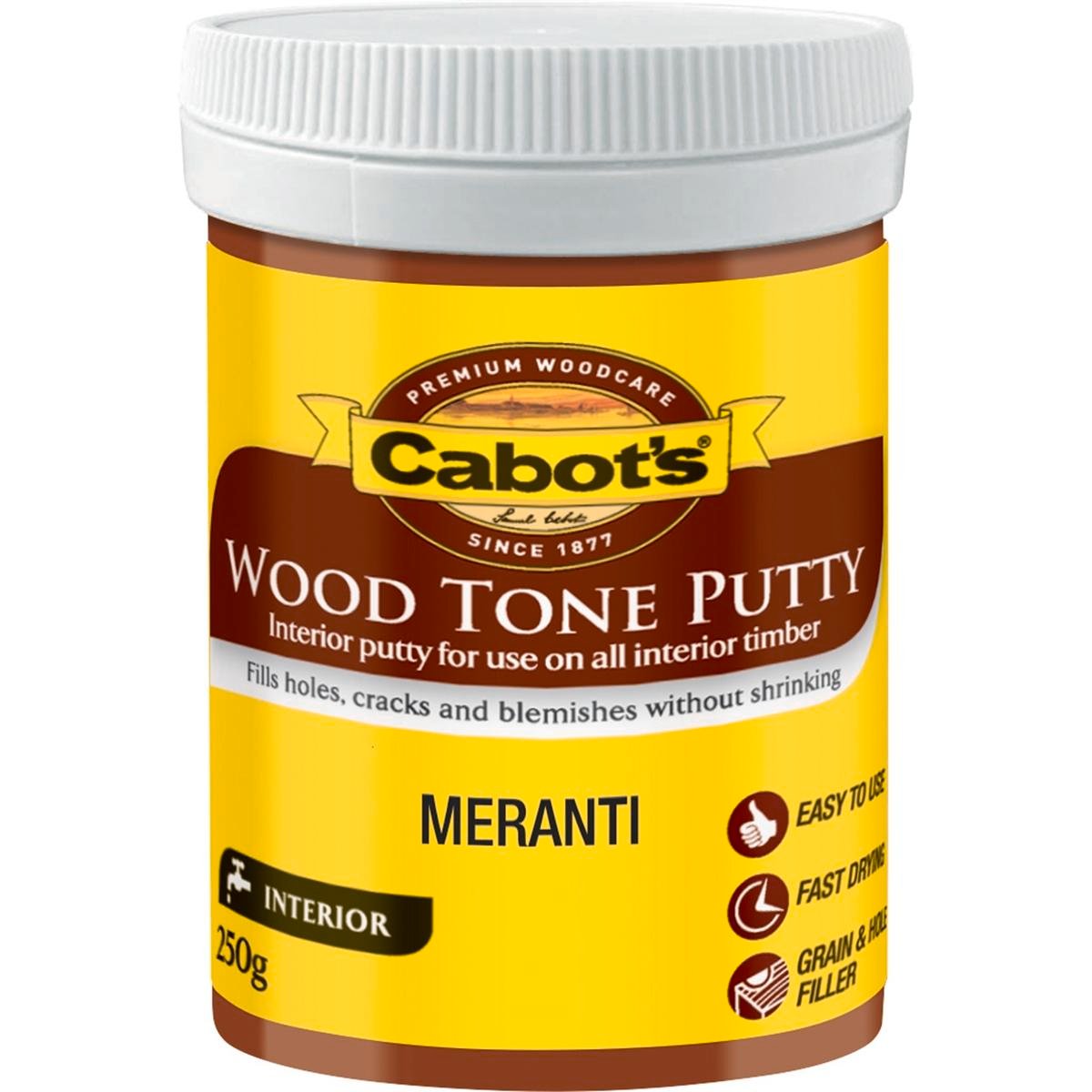 Cabot's 250g Meranti Wood Tone Putty - Bunnings Australia