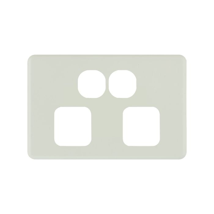 DETA Antique White S-Line Double Power Point Cover Plate - Bunnings ...