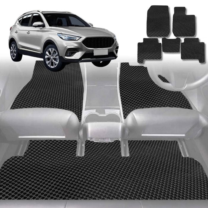 6D Diamond Car Floor Mats for MG ZS ZST 2017-Current-Full Set-Black ...