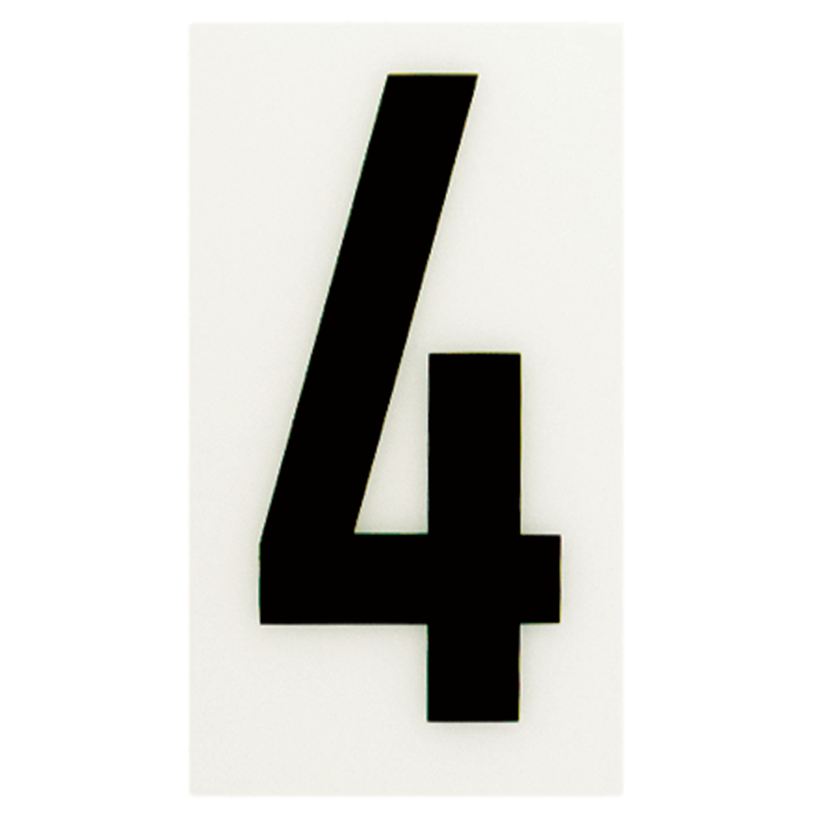Sandleford 85mm White Self Adhesive House Number 4 - Bunnings Australia