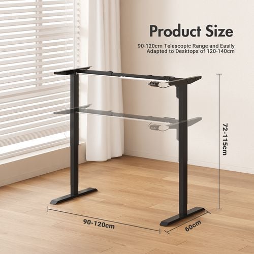 Advwin Standing Desk Frame Electric Height Adjustable Sit Stand Desk ...