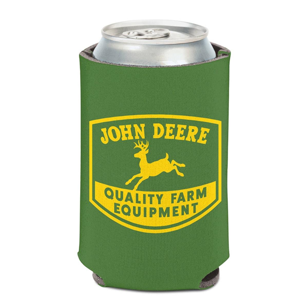 John Deere Can Cooler-Green with Retro Quality Farm Equipment Logo 12oz ...
