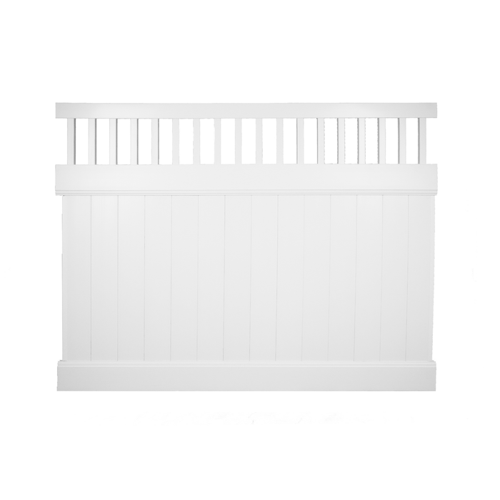RapidFence 2185 x 1700mm White Hampton PVC Fence - Bunnings Australia