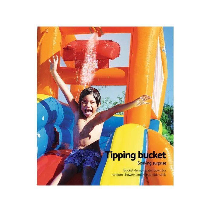 Bestway 3.65x3.2m Kids Pool Slide Inflatable Water Park Jumping Castle ...