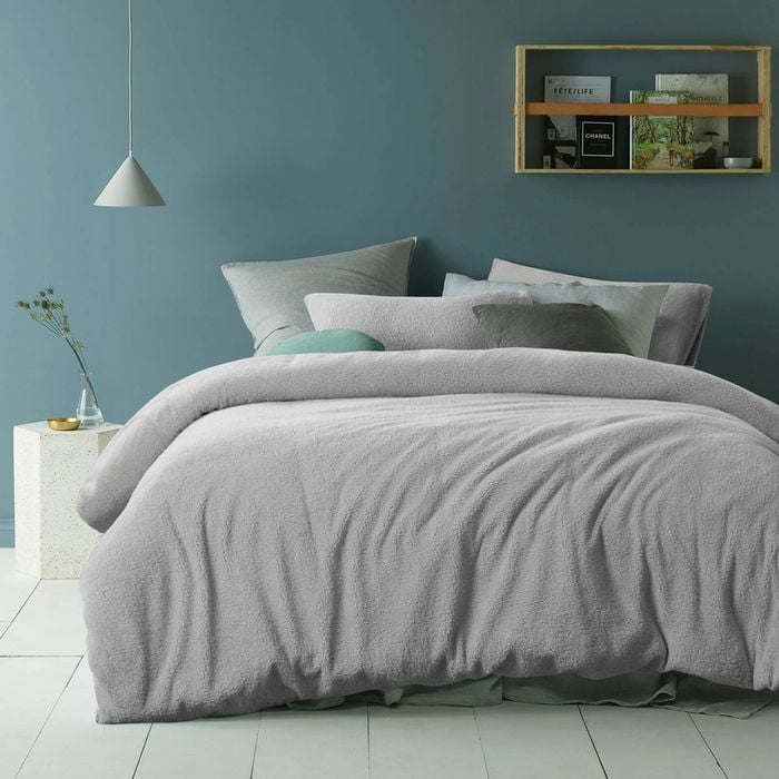 Accessorize Teddy Grey Quilt Cover Set Queen - Bunnings Australia
