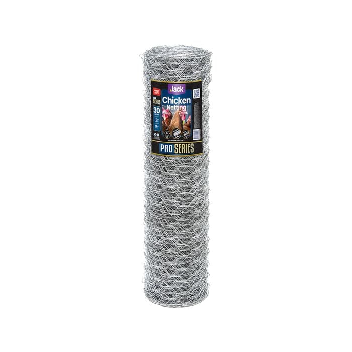 Jack 90cm x 30m Heavy Duty Chicken Wire Netting - Bunnings Australia