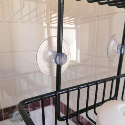 Barelli Black Over Screen Bathroom Shower Caddy With Hooks - Bunnings ...
