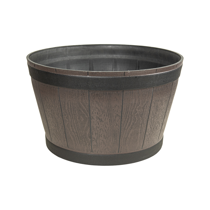 Eden 38 x 23cm Resin Whiskey Barrel Planter - Bunnings Australia