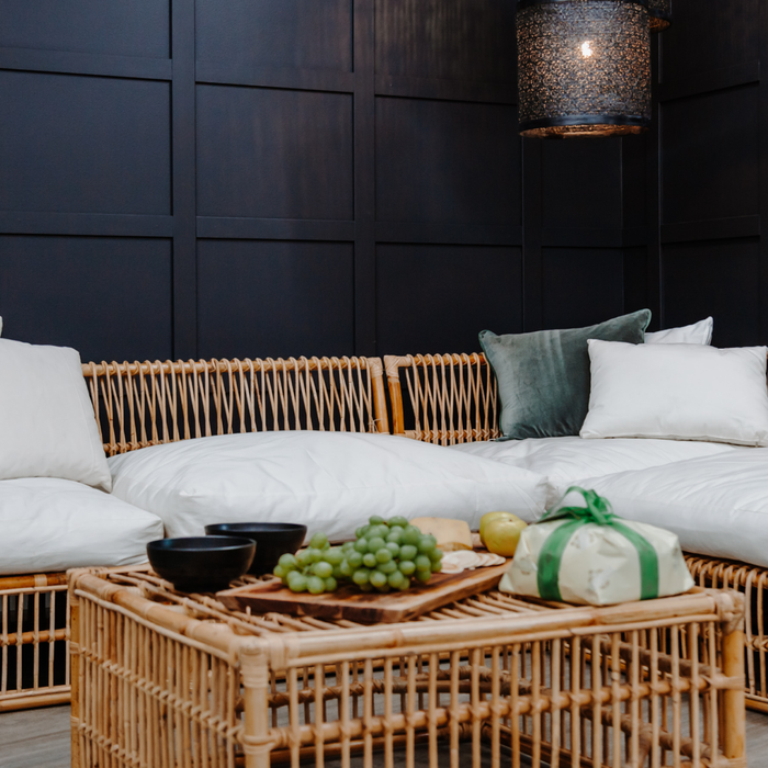 Rattan coffee table bunnings store