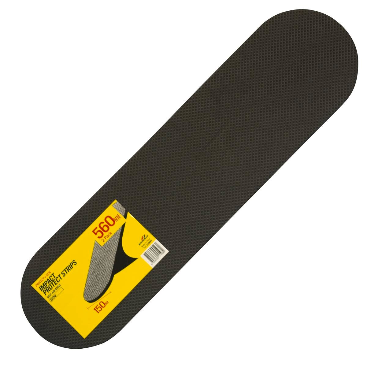 Moroday 150 x 560mm Black Self Adhesive Impact Protect Strips - 2 Pack ...