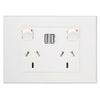 HPM VIVO White Double Powerpoint With Double USB Port - Bunnings New ...