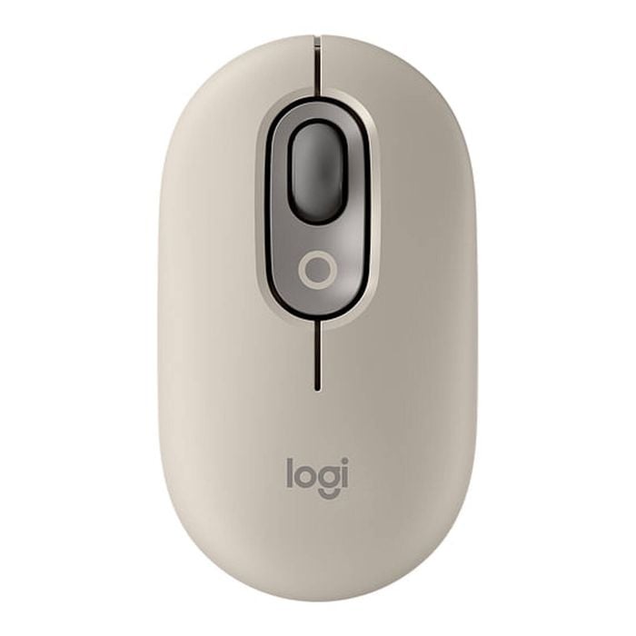 Logitech POP Mouse with Emoji - Mist Sand [910-006622] - Bunnings Australia