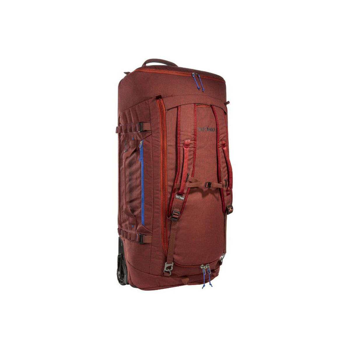 Tatonka Nylon Wheeled Duffle Travel Trolley Luggage Bag 105L Tango Red ...
