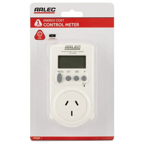 Arlec Energy Cost Electrical Meter - Bunnings Australia
