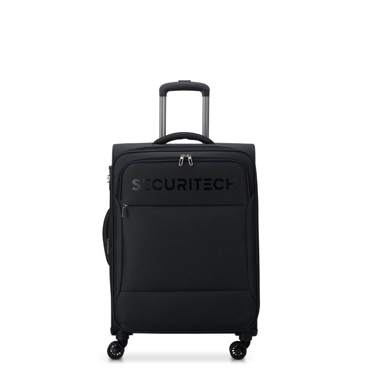 Securitech By Delsey Vanguard 66cm Medium Exp Softsided Luggage - Black ...