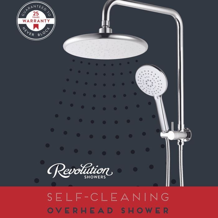 Revolution Showers Chrome Twin Self Cleaning Shower - Bunnings Australia