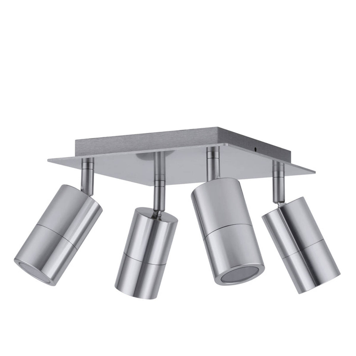 CLA Lighting Exterior Adjustable 4 Head Square Spot Light (Titanium ...