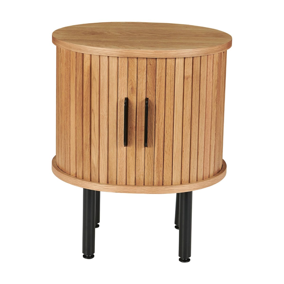 Alamein Dania 45cm Timber Round Sofa Side Table Natural - Bunnings ...