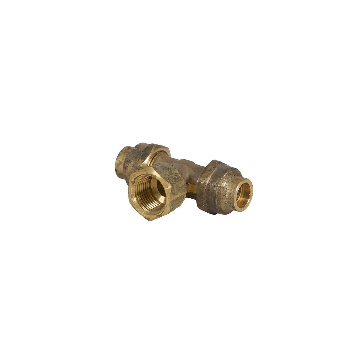 Brasshards 15FL x 15FL x 15FI Brass Flared Tee LF - Bunnings Australia
