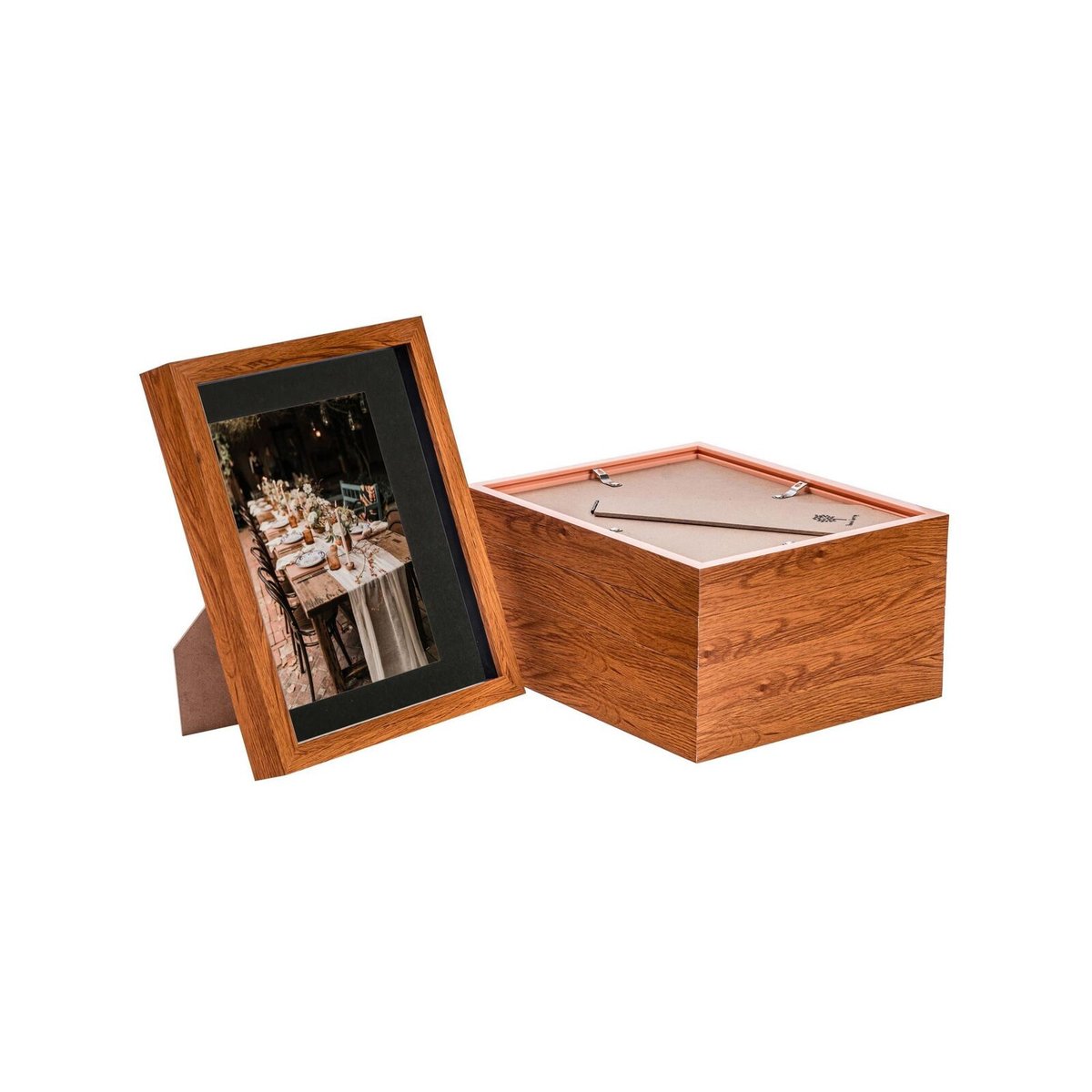 Nicola Spring Acrylic 3D Box Photo Frames with 5" x 7" Mounts - 8" x 10 ...