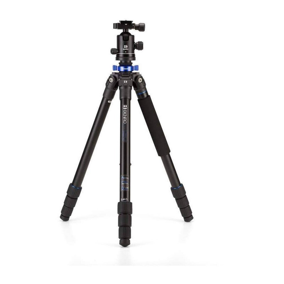 Benro Mach3 Series 2 Aluminium Tripod B2 Ball Head w/ Twist Lock 165cm ...