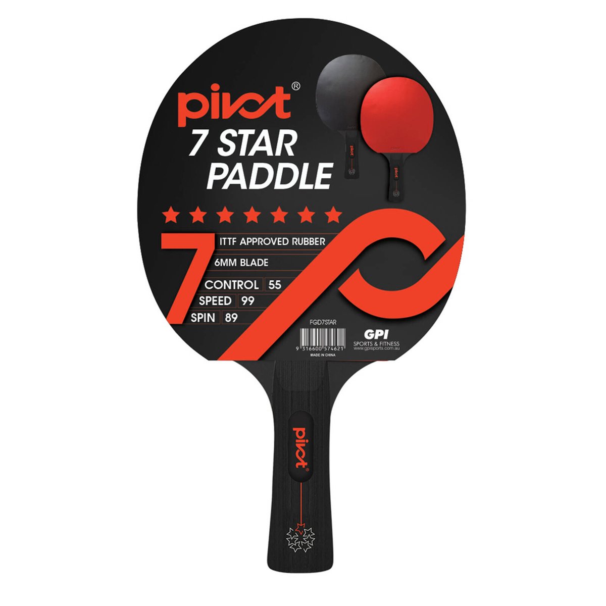 Pivot 7 Star Table Tennis Racquet Sports Equipment - Bunnings Australia